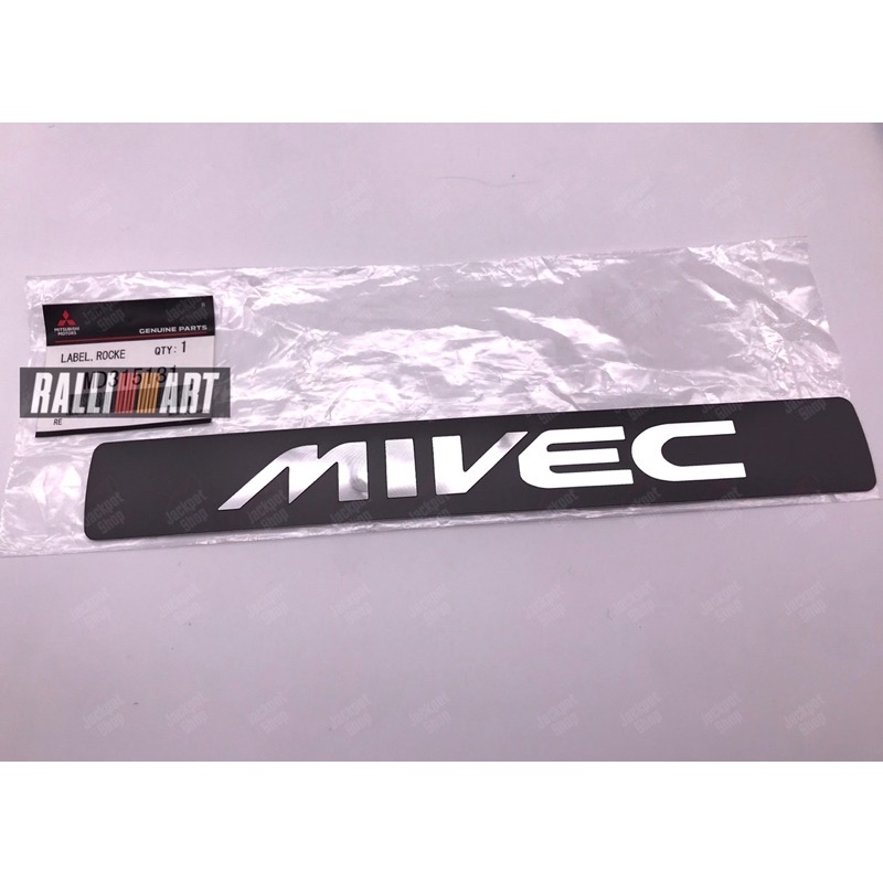 New MIVEC Label Emblem Decal Badge Rocker Cover Mitsubishi Mirage ...
