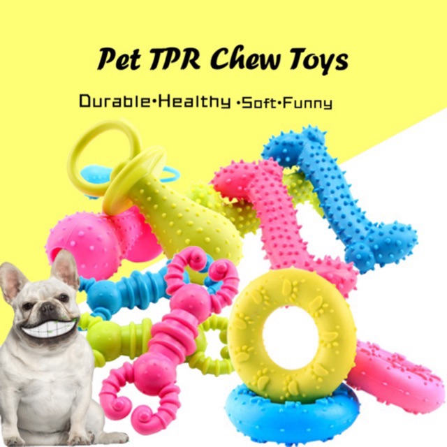 Pet City Dog TPR Teething Molar Toys Chewing Toy Bite Resistant Healthy Interactive Toys For ...