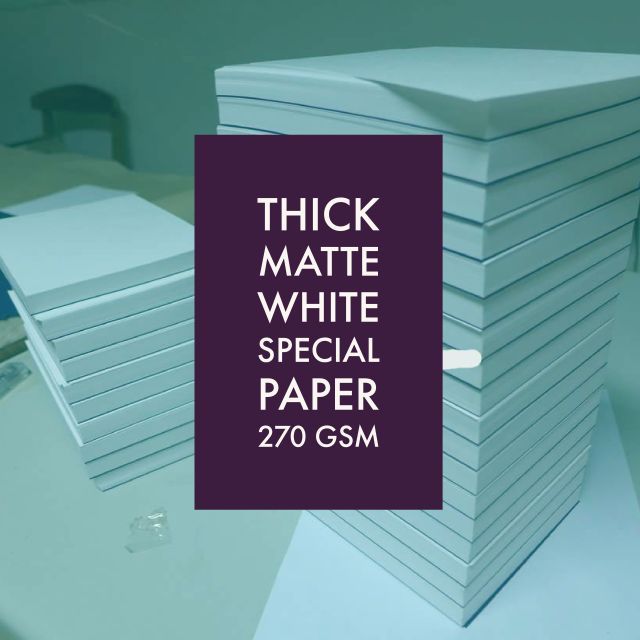10pcs 270gsm Thick matte white special paper or 270gsm thick ivory ...