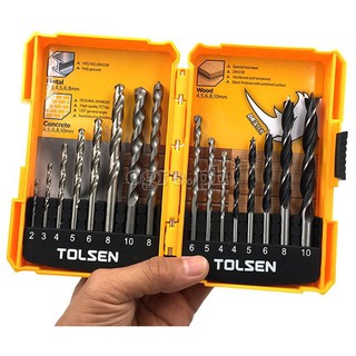 Tolsen 16pcs Drill Bit Set (2mm - 10mm) 75628 | Shopee Philippines