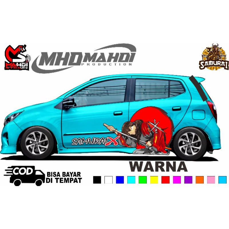 Agya car sticker ayla car sticker decal ayla striping car sticker ...
