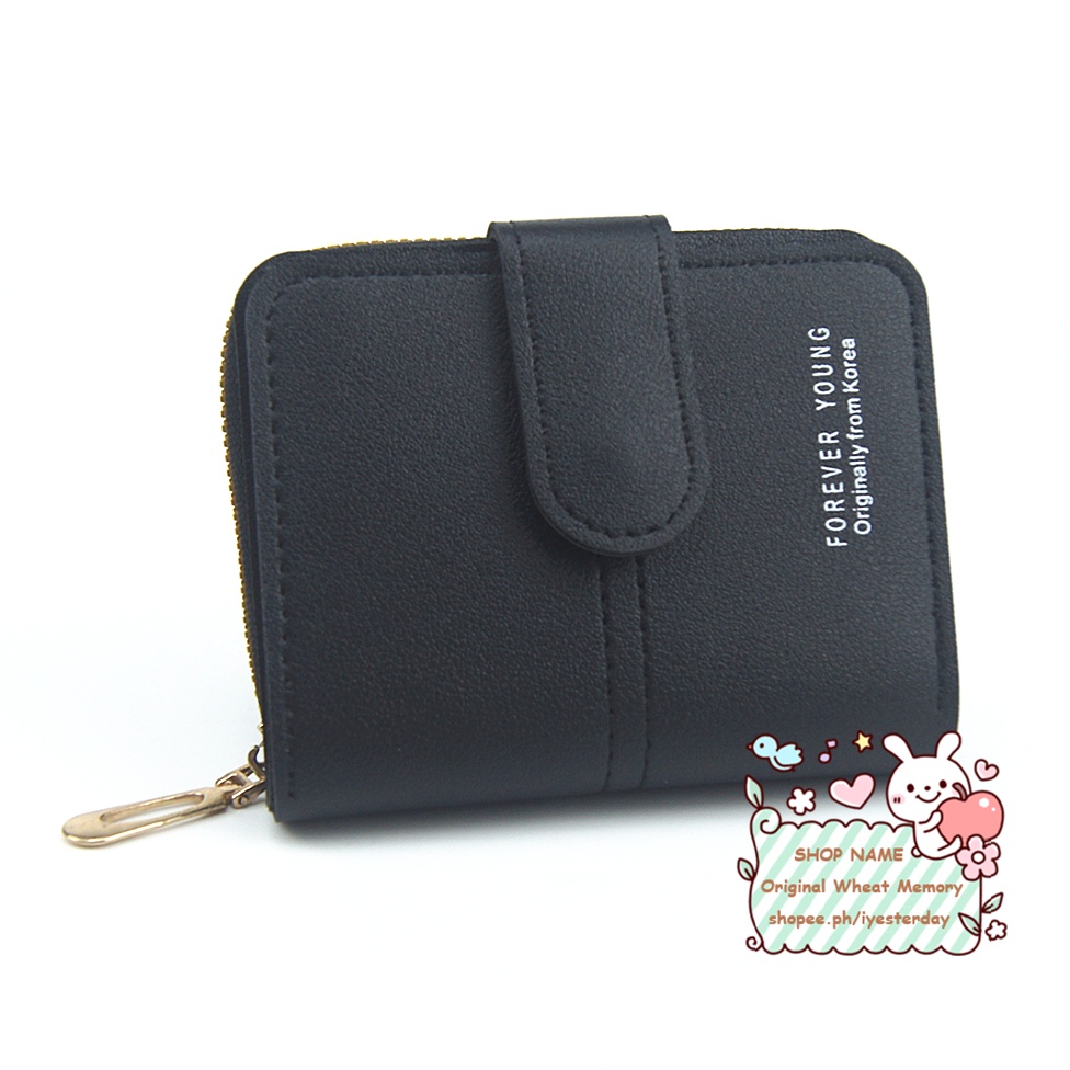 forever young ladies Plain wallet card holder korean design fashion ...