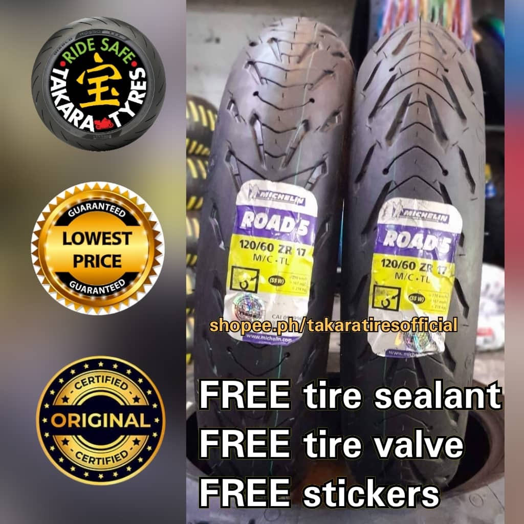 MICHELIN ROAD 5 PROMO PRICE by Takara Tires(FREE SEALANT, PITO ...