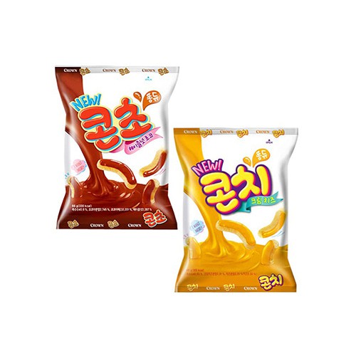 Crown Corn Puff Choco & Cheese 66g | Shopee Philippines