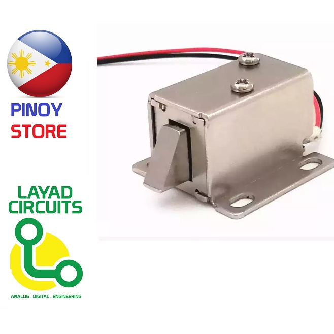 Solenoid Lock 12V SMALL size Electronic Lock Catch Door Gate 6-12V 0.4A ...
