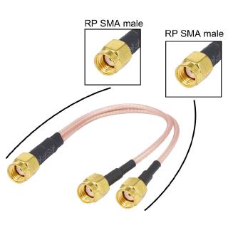 SMA male to Y type 2X SMA female male rp sma Connector Splitter ...