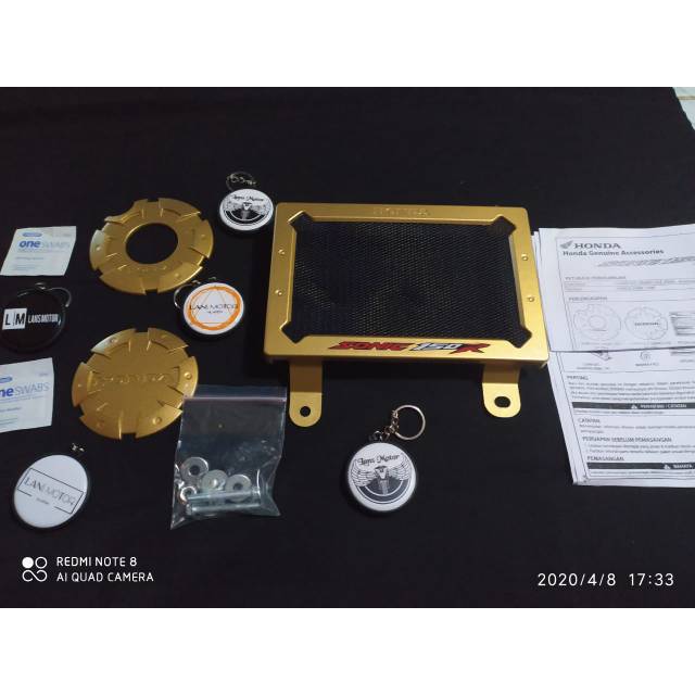 Original AHM sonic 150R radiator cover and crankcase | Shopee Philippines