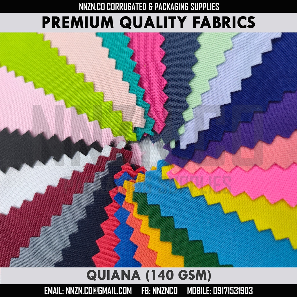 NNZN Quiana Fabrics 165cm width 140gsm (24 Colors) | Shopee Philippines