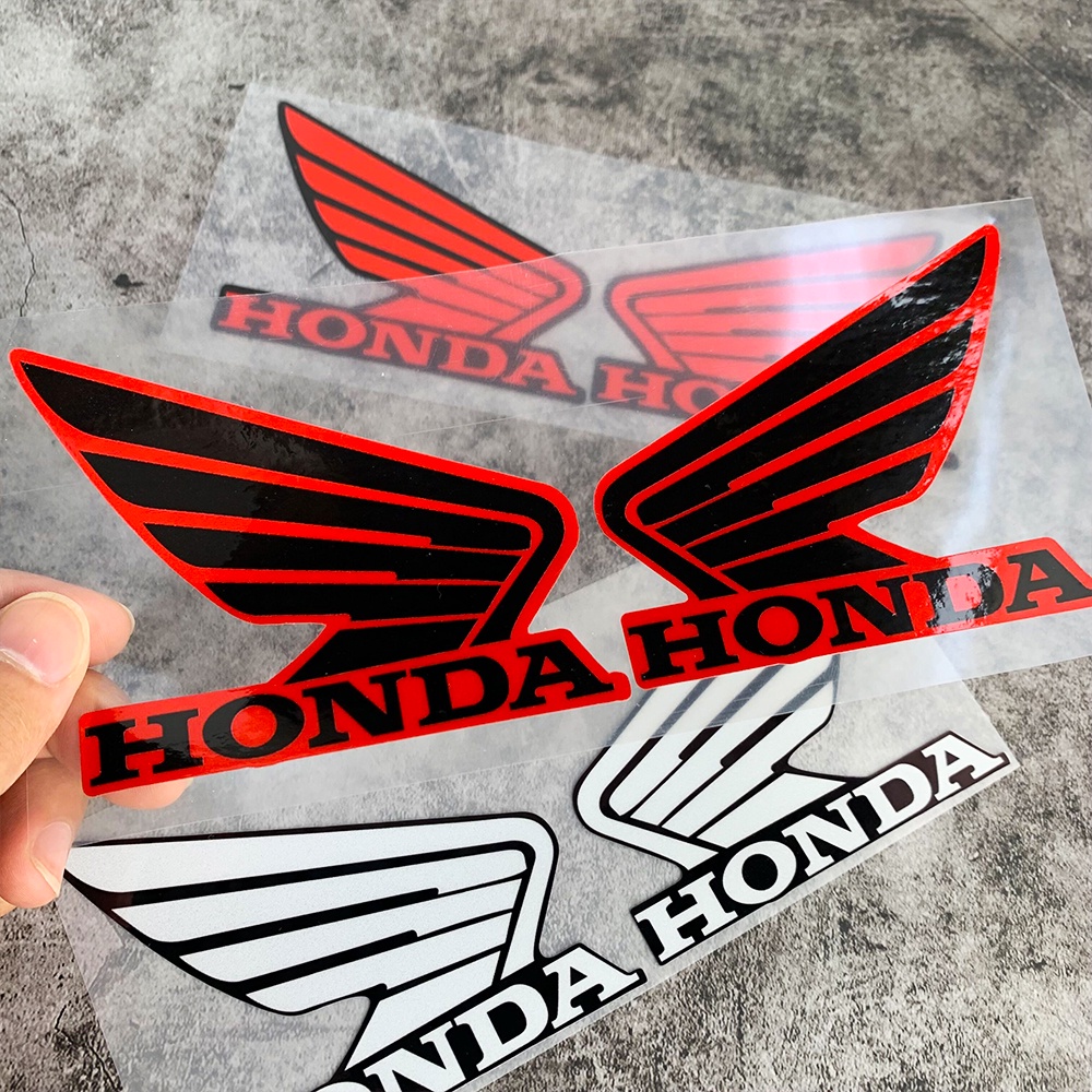 2Pcs Honda Motorcycle Sticker Left Right Page Wing Decoration ...