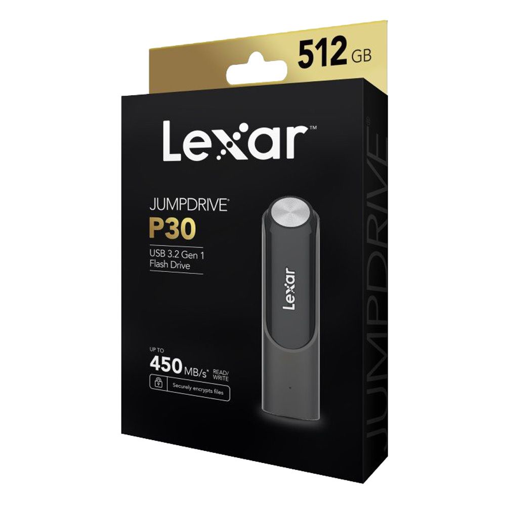 Lexar JumpDrive P30 512GB USB 3.2 Gen 1 Flash Drive - 450MB/s ...
