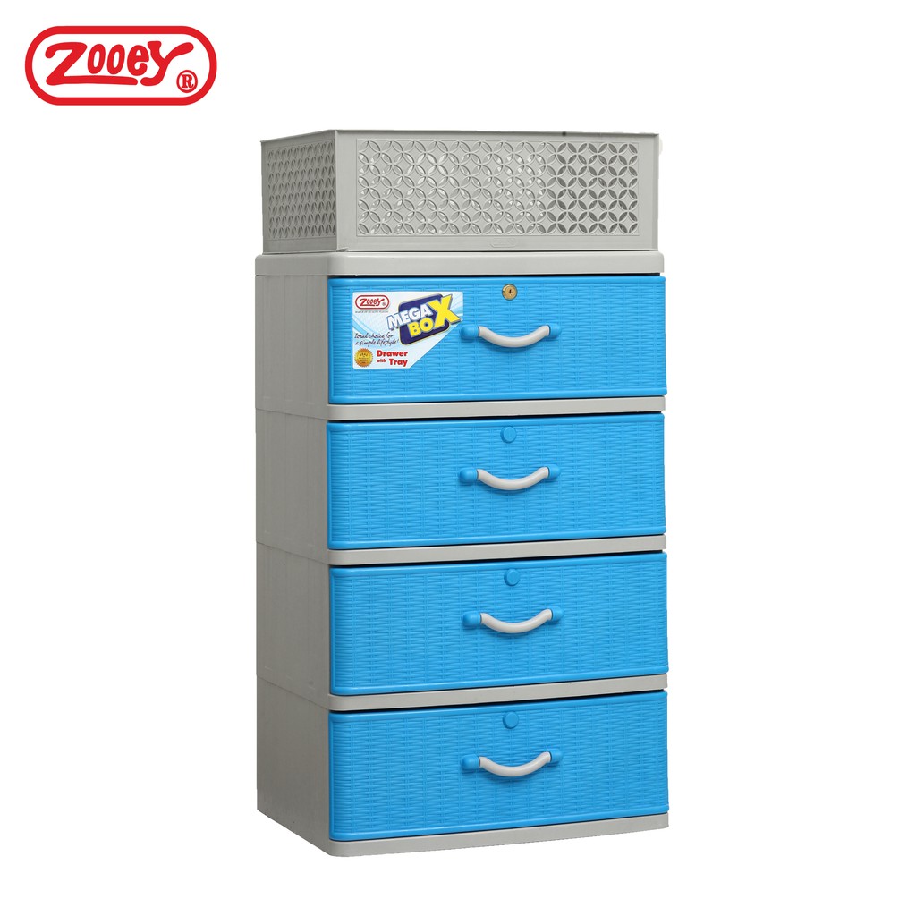 Zooey Mega Box Drawer 4 Layer Stock No. 399-4L/Wardrobe/Organizer ...