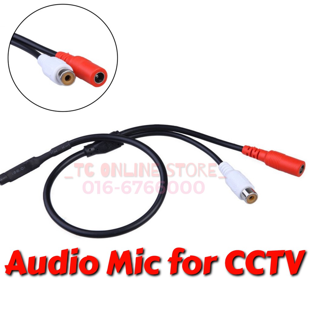 Mini Spy Hidden CCTV Microphone Audio Mic for Surveillance Camera ...