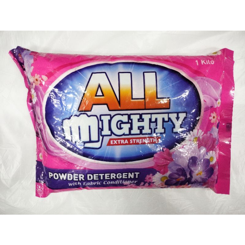 All Mighty Extra Strength Powder Dertergent (1kg) | Shopee Philippines
