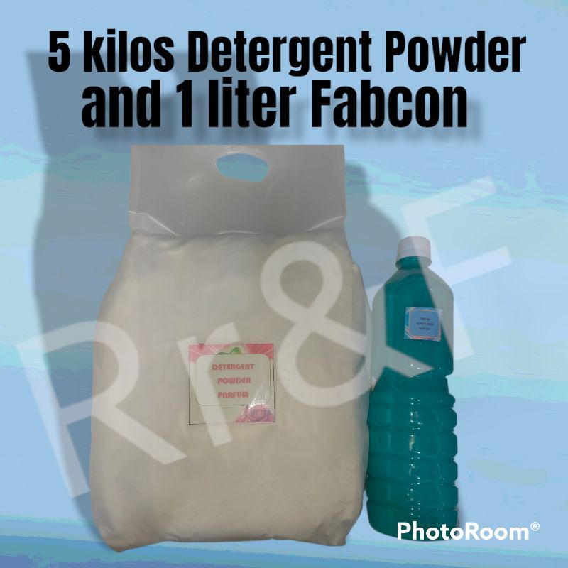 5 KILOS DETERGENT POWDER with FREE 1 liter FABRIC CONDITIONER | Shopee ...