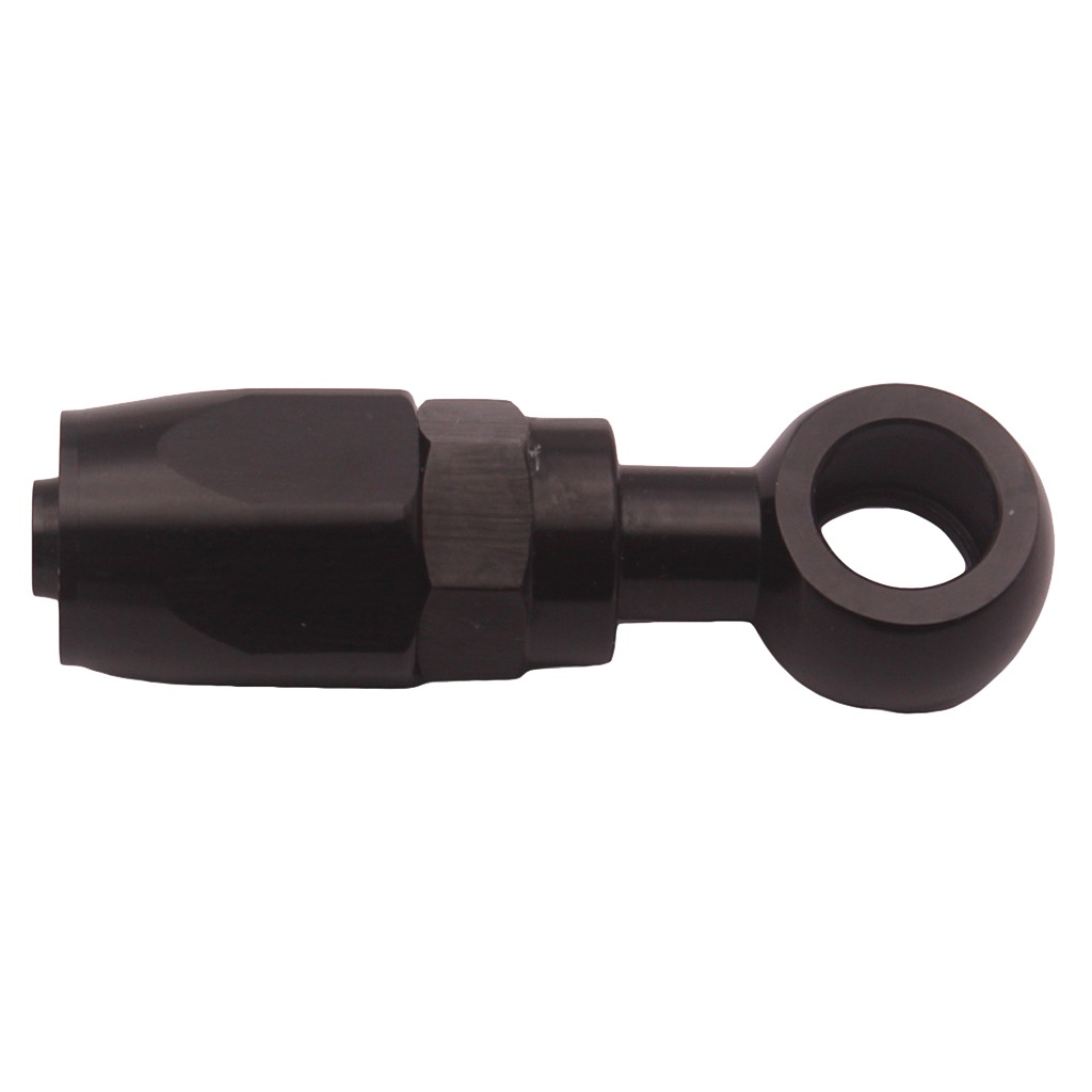 AN-6 (6AN) Adapter Fitting To Aluminium 12mm Banjo Bolt Assembly BLACK ...