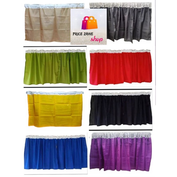 ️Prince Zane ️ Plain geena half lababo curtain 60x30 inches | Shopee ...