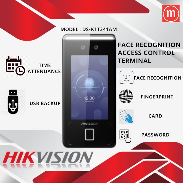 Hikvision DS-K1T341AMF | Face Recognition Terminal | Mask Wearing Alert ...