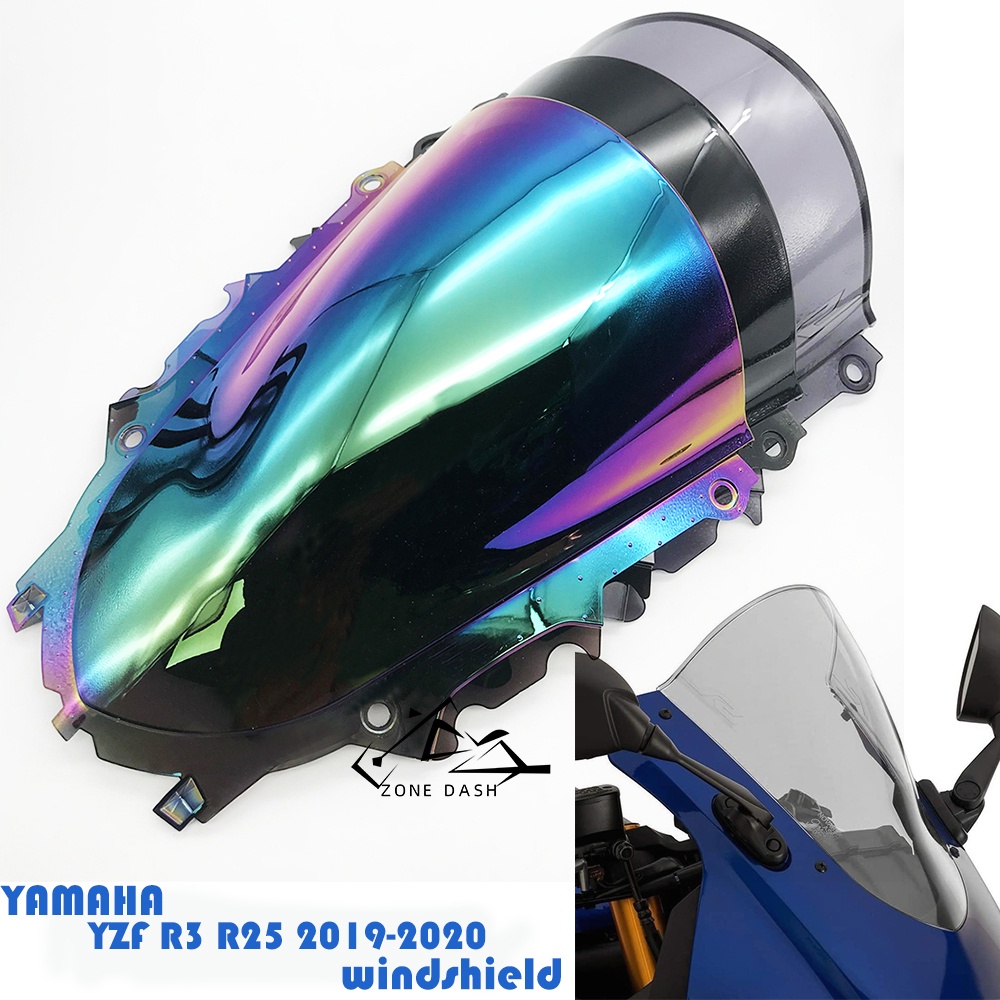 Motorcycle Racing Double Bubble Windshield WindScreen Visor Viser ...