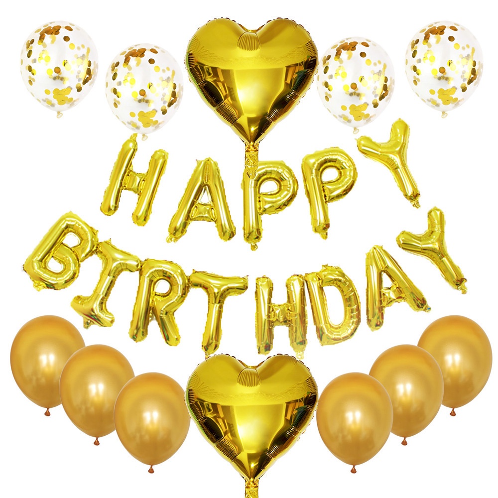 Happy Birthday Balloon Set Kids Birthday Party Decoration Balloon ...