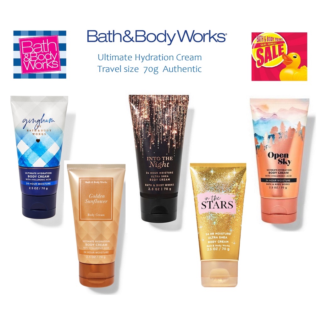 Bath & Body Works Travel Size Ultimate Hydration Body Cream | Shopee ...