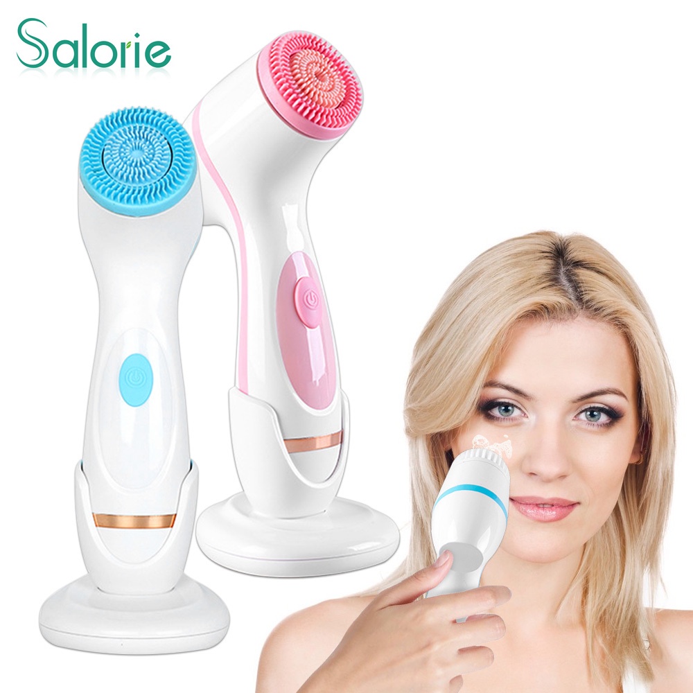SaLorie 3 in 1 Electric Facial Cleaning Wash Face Cleaning Machine Skin ...