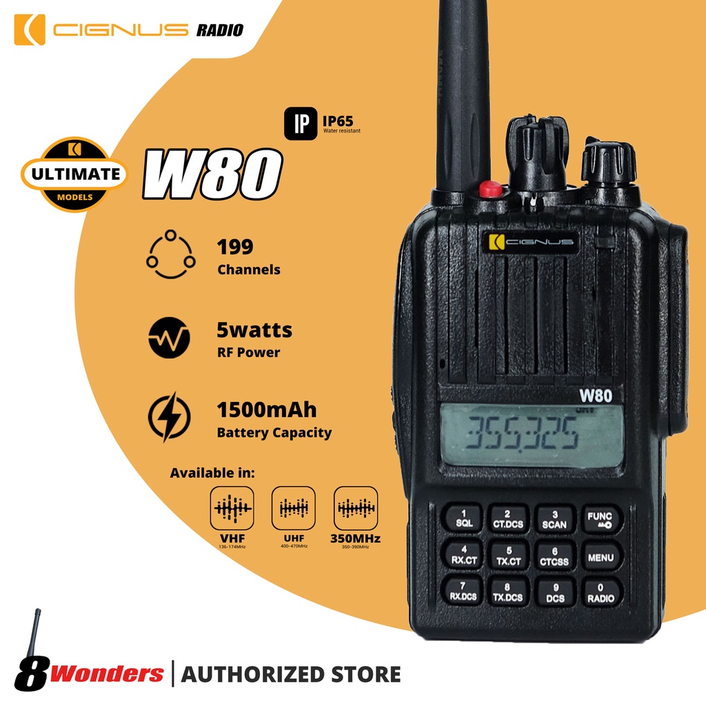Cignus W80 Portable Radio Ultimate | Shopee Philippines