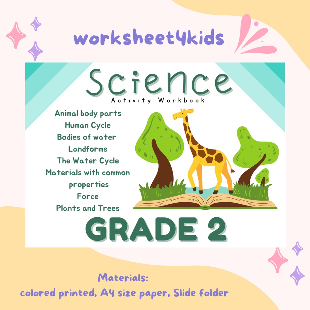 64, PAGES SCIENCE WORKBOOK ACTIVITIES GRADE 2 (2 Pages per sheet ...