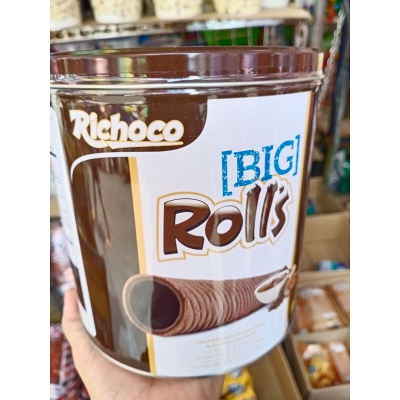 Richoco Big Roll waffer (1can) | Shopee Philippines