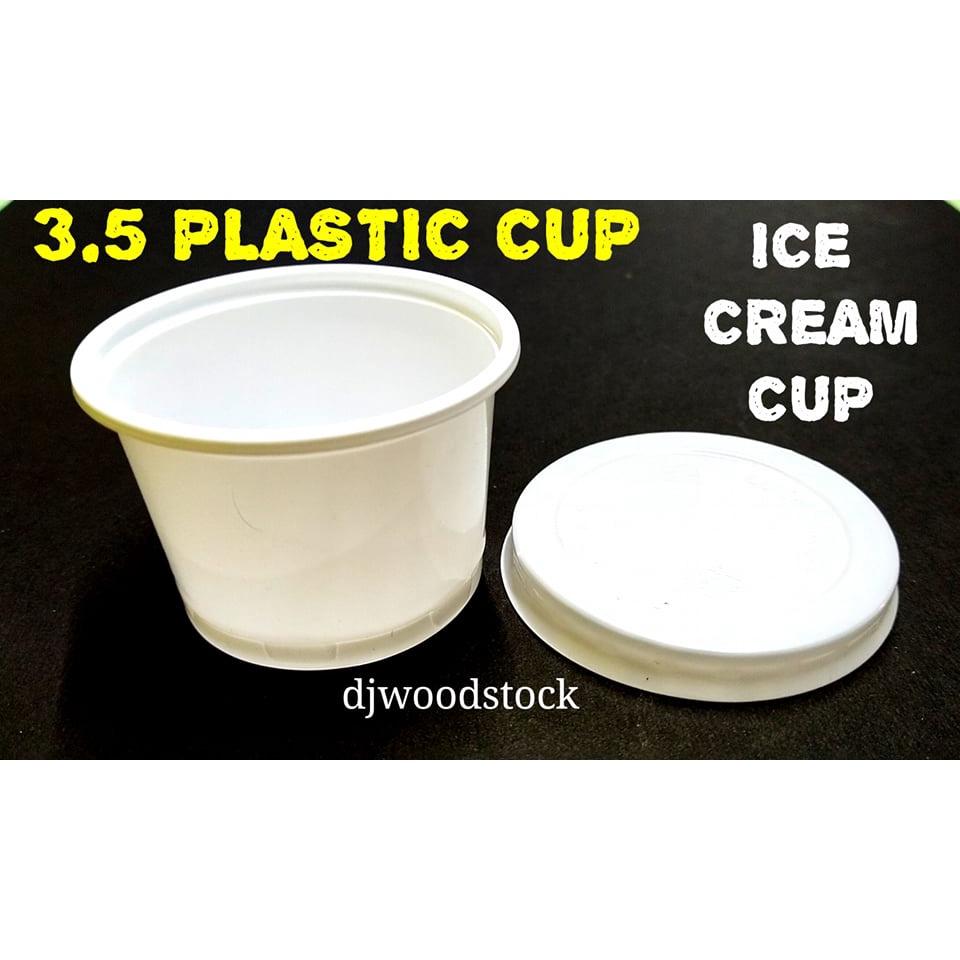 3.5 oz PLASTIC CUP, ICE CREAM CUP, SALAD CUP | Shopee Philippines