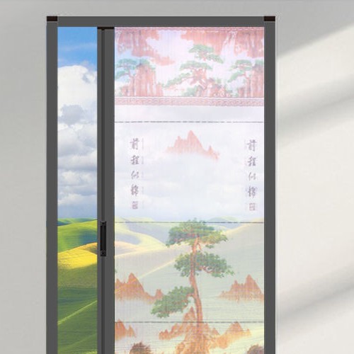 Custom sliding folding screen door Anti mosquito insect trackless ...