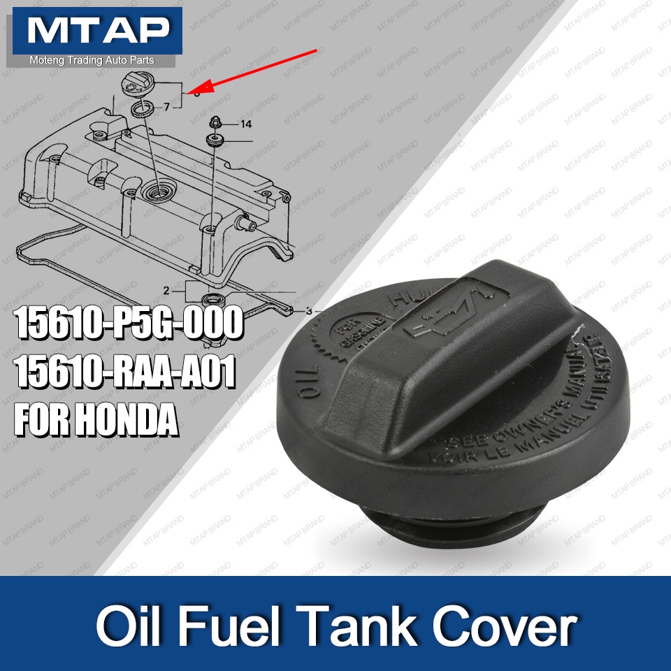 【Ready Stock】HONDA Universal Oil Filler Cap For HONDA Civic/CRV/Accord ...