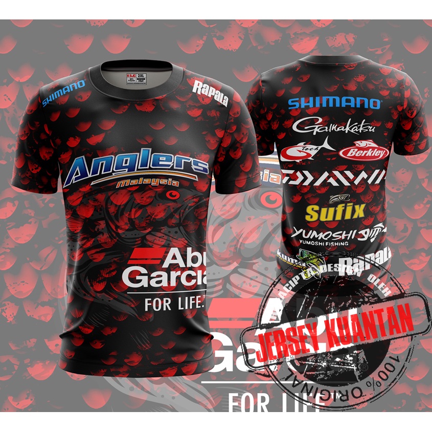 Baju Mancing Anglers Malaysia V6 (Short/LongSleeve) | Shopee Philippines