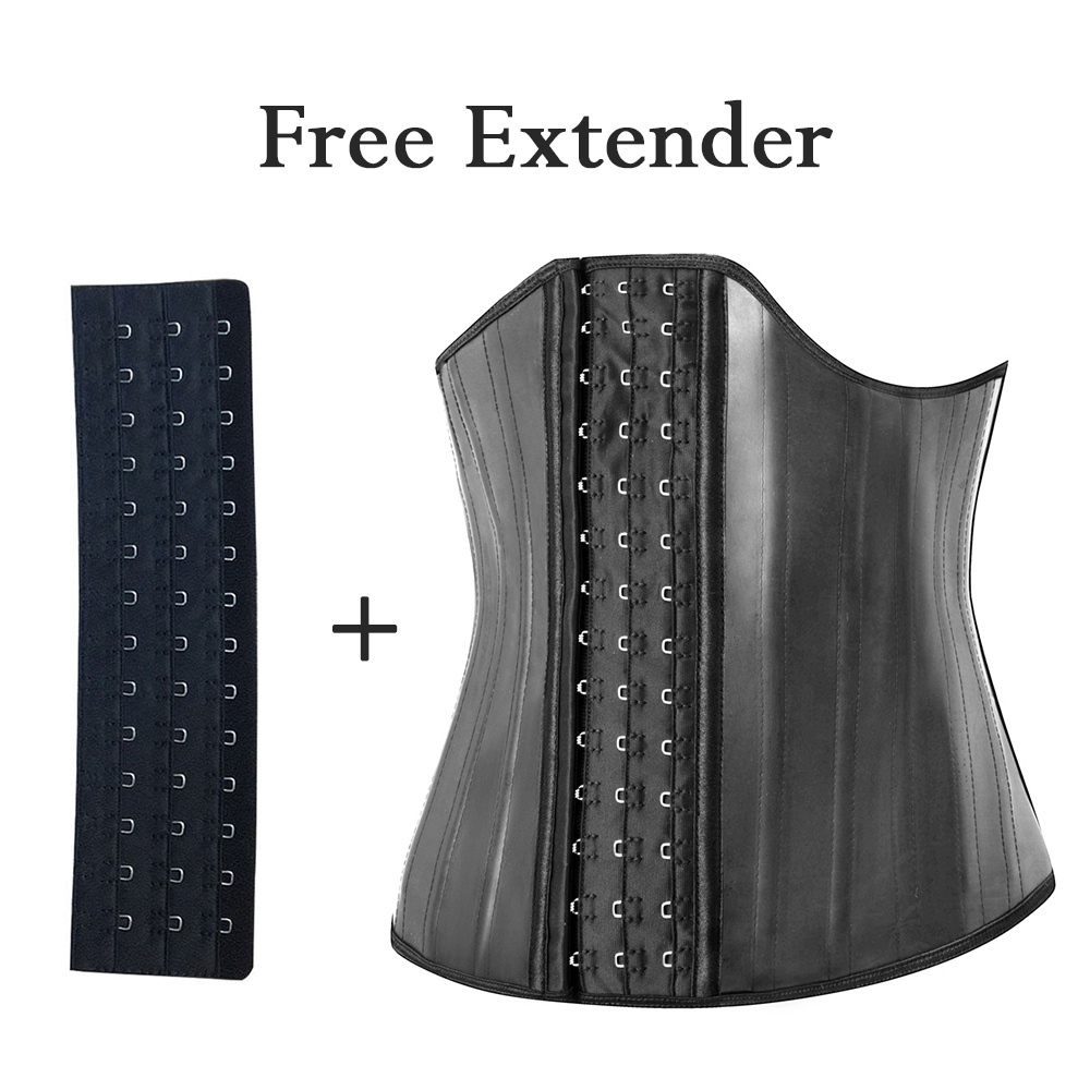 Bestcorse Original XXS XS 6XL 25 Steel Bone Latex Corset Waist Trainer ...