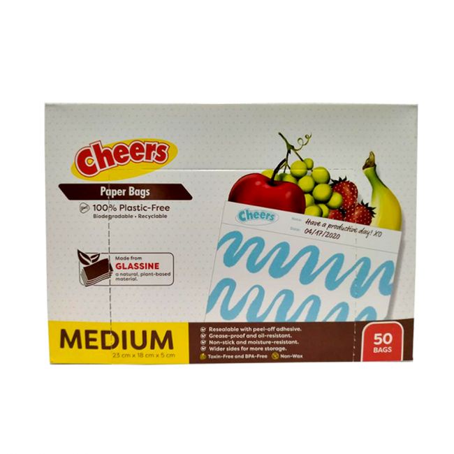 Cheers Paper Bag White Medium 50s | Shopee Philippines