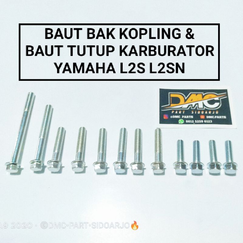CLUTCH BOX BOLT RIGHT BLOCK/ YAMAHA L2S L2 SUPER L2SN .(K8) Key 8 ...