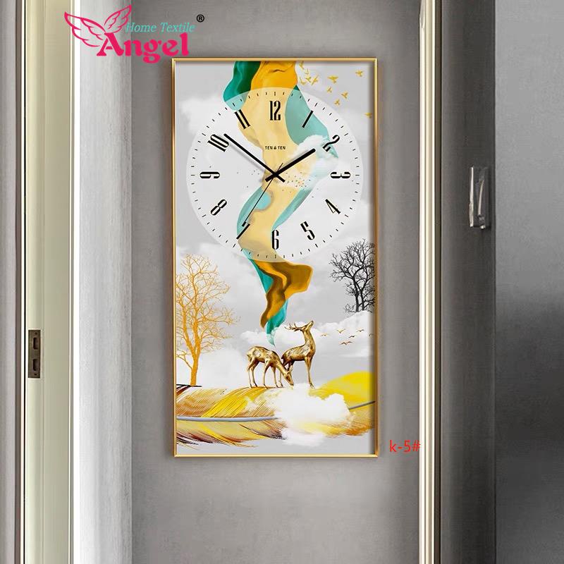 ANGEL# Rectangular wall clock living room study wall clock in northern ...