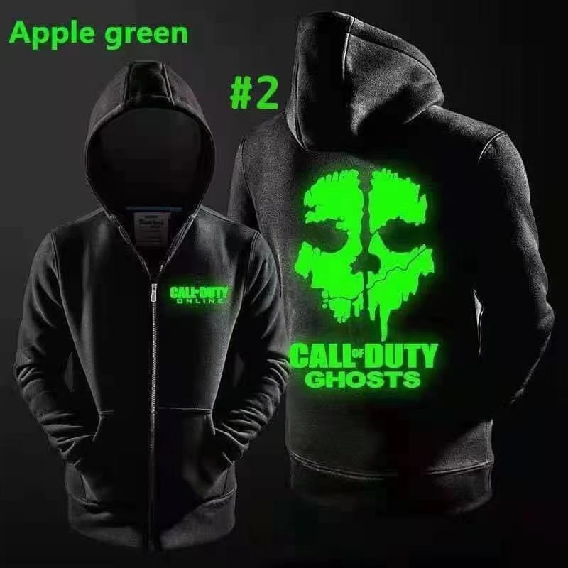 New arrival glow in the dark hoodie jacket for men (with ziiper ...