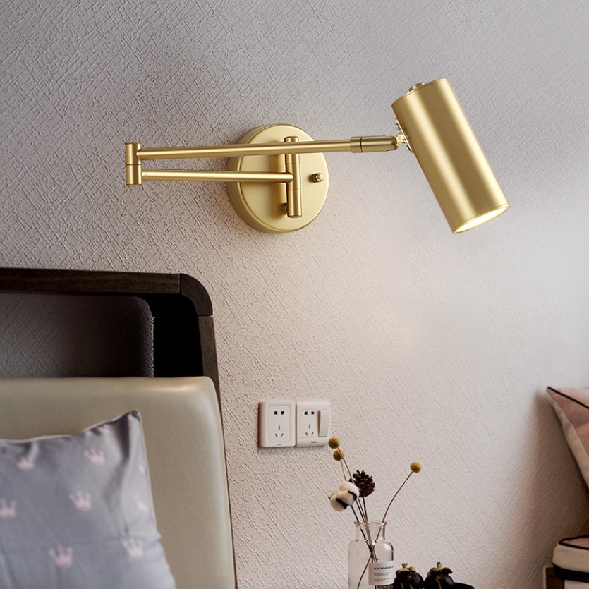 Nordic Bedroom Bedside Reading Wall Lamp Modern Minimalist Living Room Study Wall Lamp Designer ...