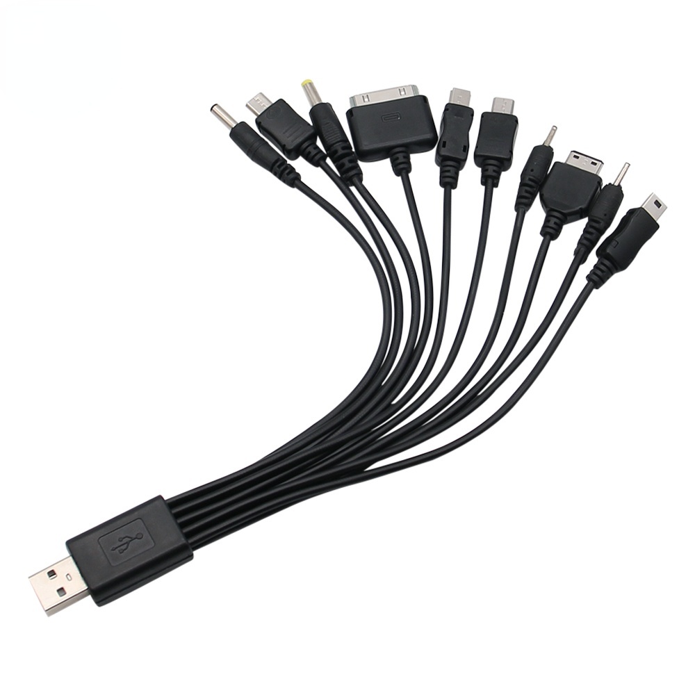 10 In 1 Micro Usb Multi Charger Universal Cables Mobile Phones Cord ...