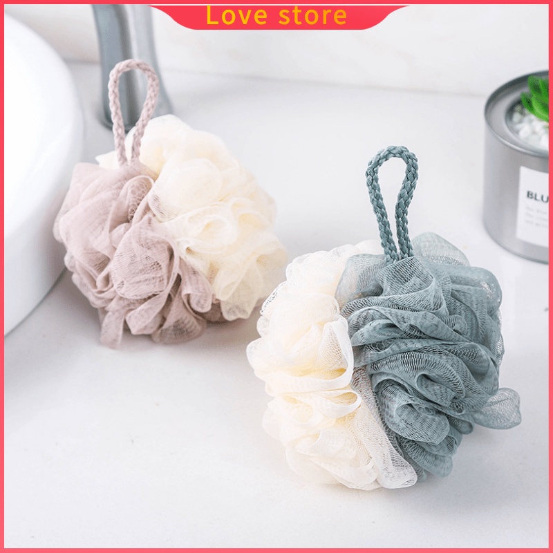 A63 Cod Bath Sponges Loofah Lather Mesh Pouf Shower Puff Soft Body Wash