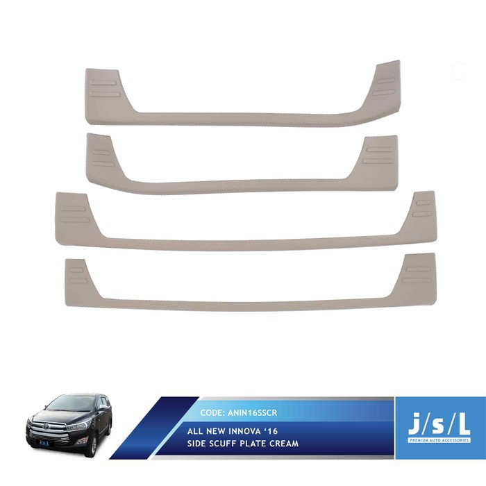 Toyota New Innova Side Sillplate / Side Scuff Plate Cream | Shopee ...
