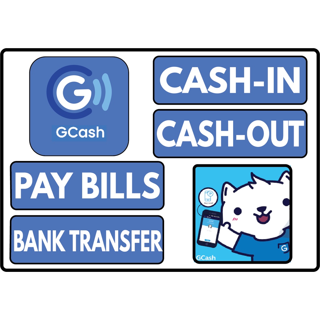 Gcash Signs / Signange for Store Owners and Stablishments | Shopee ...