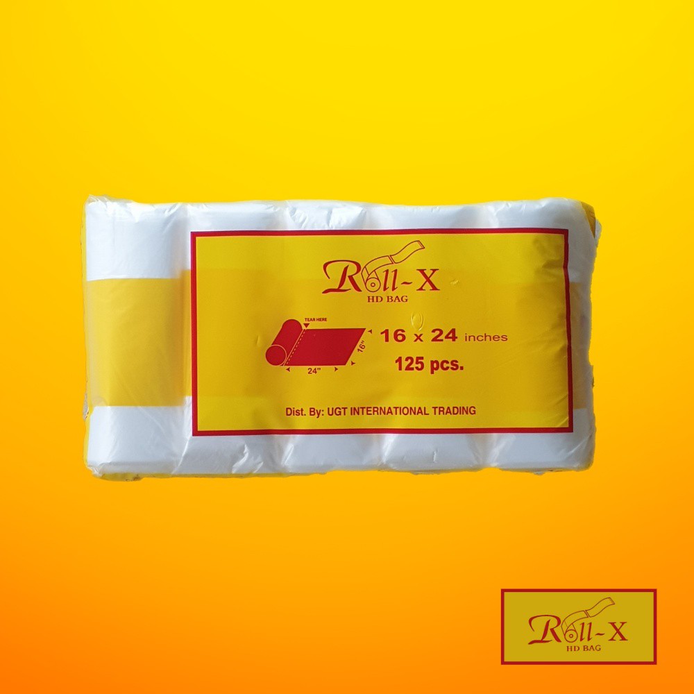 Roll-X 16x24 HD Roll Plastic Bag - 125pcs (Laundry/Produce/Fruit) - 16 ...