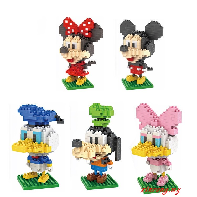 Mini Block Brick Disney Mickey Mouse Series donald duck goofy dog Nano ...