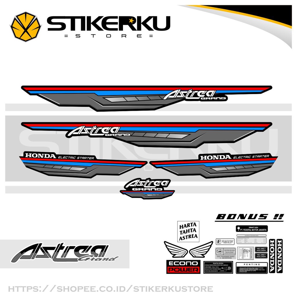 Astrea GRAND LINE STRIPING / ASTREA GRAND STICKER / ASTREA GRAND SIMPLE ...