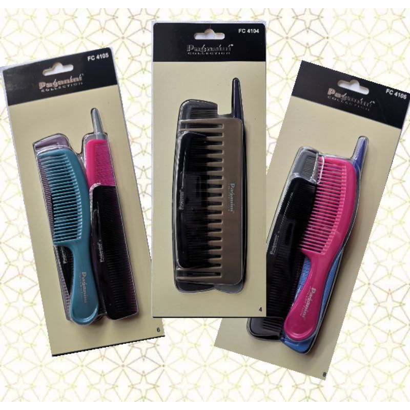 paganini collection family pack, comb / suklay for all types of hair ...
