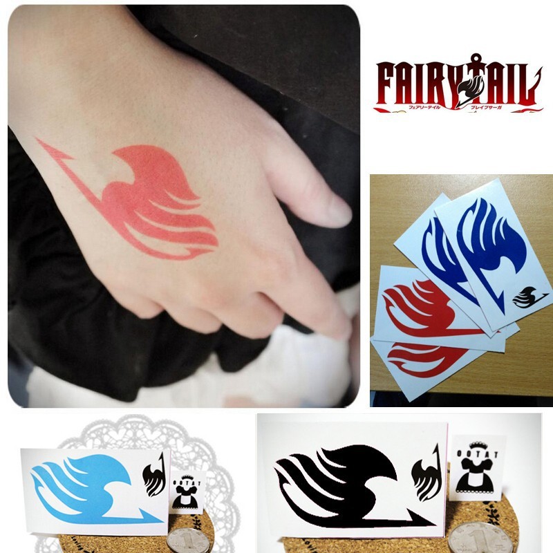 Fairy Tail Waterproof Stickers Natsu Elza Gray Lucy Zera Yuri Cosplay ...