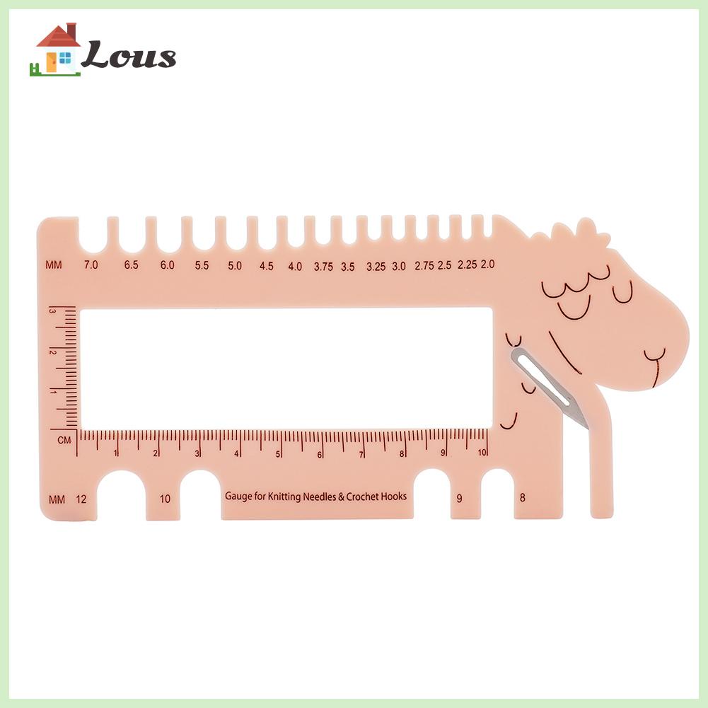 DIY Sheep Shape Sewing Knitting Needles Gauge Size Guide Crochet Hook ...