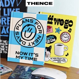 [THENCE] Hard Cover Note Diary Lineless notebook Graphic notebook ...