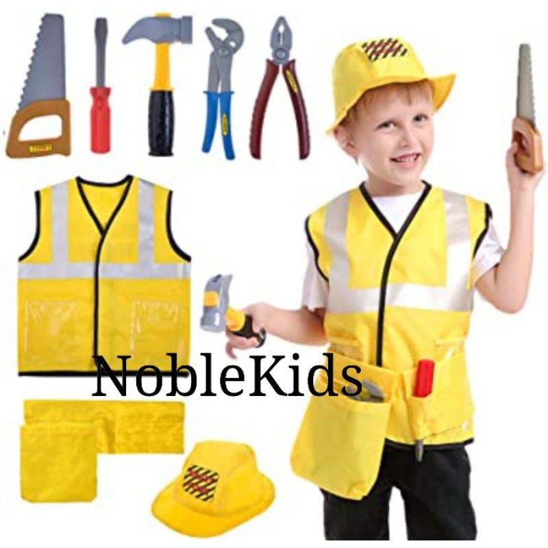 Career Costume Engineer For Kids(Vest,Hat, Accessories) | Shopee ...